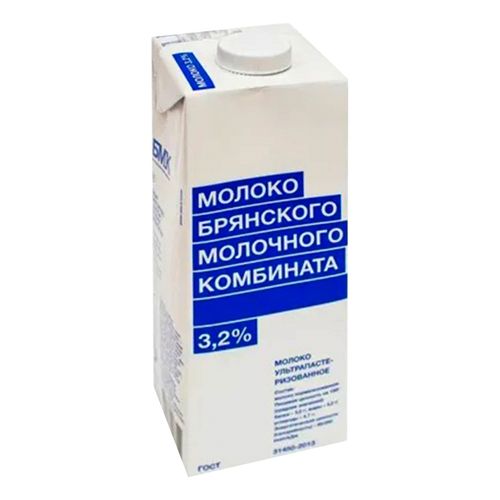 Молоко 3,2% ультрапастеризованное 975 мл БМК бзмж купить недорого с ...